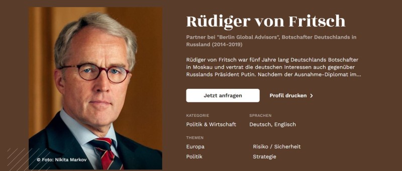 "Welt im Umbruch" - Neues Buch von Rüdiger von Fritsch | London Speaker Bureau